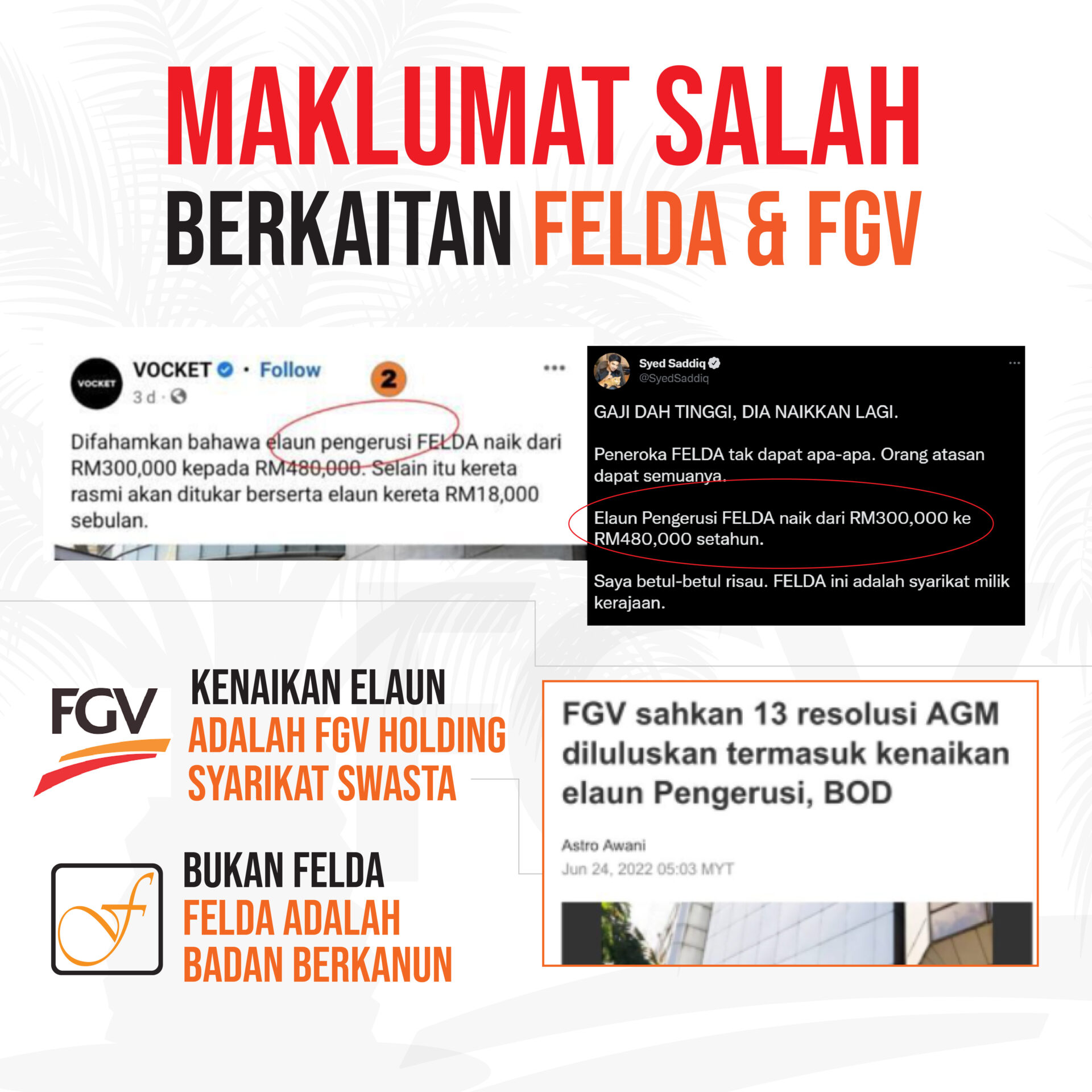 Serangan PH Terhadap FGV Dan FELDA : Apa Agenda Utama?